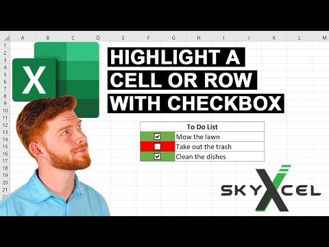 How to Highlight a Cell or Row with a Checkbox in Excel | SKYXCEL