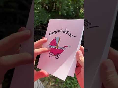 Hilarious Glitter Bomb & Greeting Cards For Baby Shower