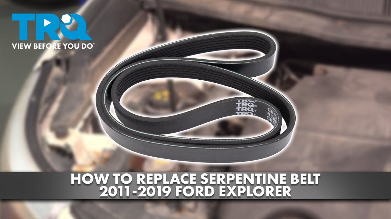 How to Replace Serpentine Belt 2011-2019 Ford Explorer