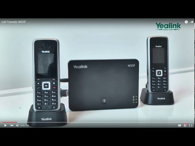 Yealink W52P HD IP DECT Phone + Base Station & Handset & Charger