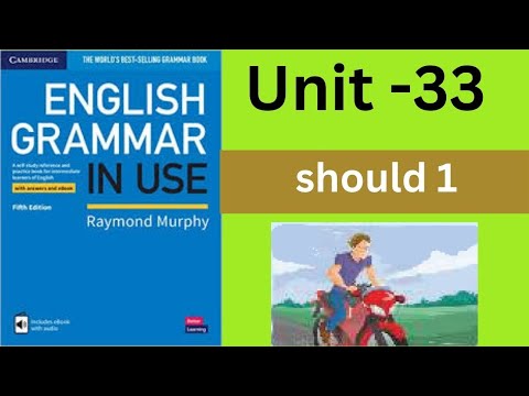 English Grammar in Use (Intermediate)- Unit-33: should 1