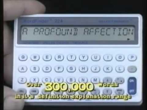 Wordfinder electronic dictionary ad