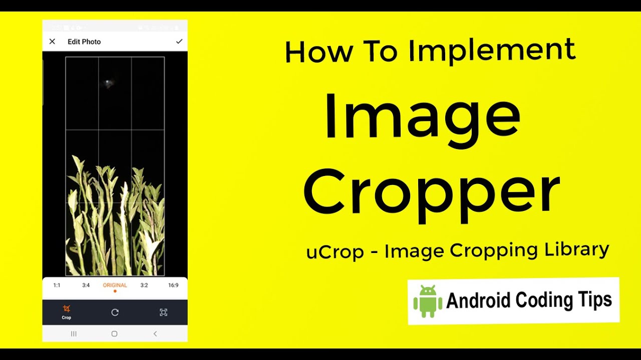 How to implement image cropper in android studio | uCrop - Image Cropping Library for Android