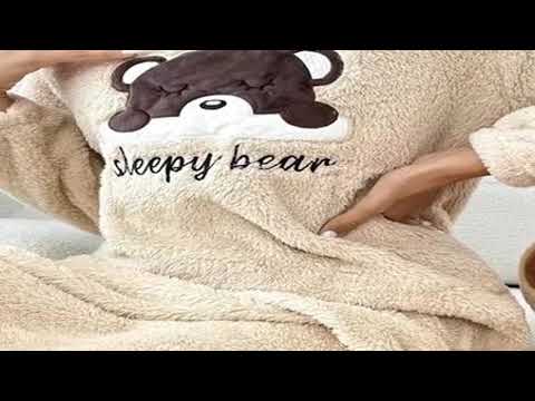 Winter Women Nightgowns Flannel Long Sleepshirt Pullover Fluffy Nightwear Long Sleeves Thermal Homew