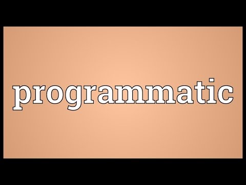 Programmatic Meaning