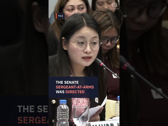 Senate orders arrest of Bamban Mayor Alice Guo, 7 others Senate orders arrest of Bamban Mayor Alice Guo, 7 others
