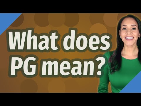 What does PG mean?