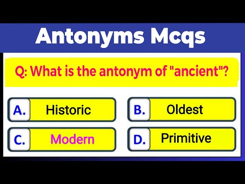 Antonyms Mcqs | Important Antonyms | All competitive exams mcqs | Opposite words mcqs