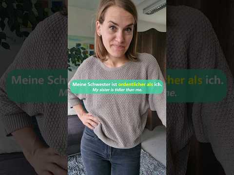 bequemer, geiziger, ordentlicher #learngerman #lingonigerman #shorts