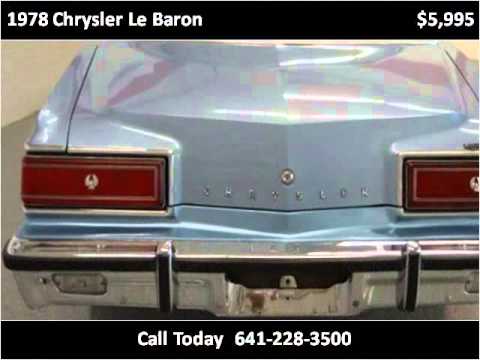 1978 Chrysler Le Baron Used Cars Charles City IA
