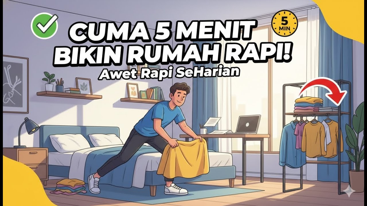 Daily Habits 5 Menit: Rutinitas Pagi Agar Rumah Kelihatan Tertata Sepanjang Hari