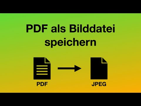 PDF als Bilddatei speichern/konvertieren - Mac 2021 || So Geht's!