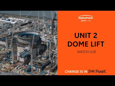 Big Carl lifts the dome onto second reactor | Hinkley Point C