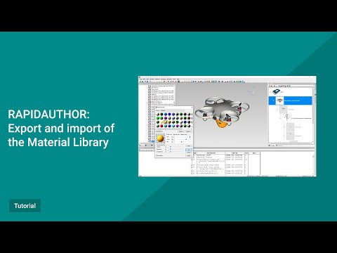 RapidAuthor Tutorial: Export and import of the Material Library