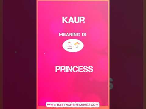Kaur name meaning