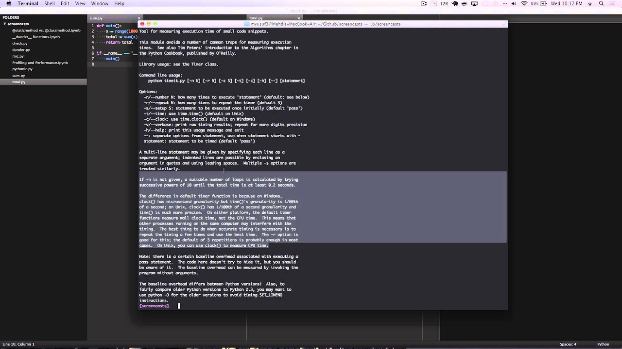 Profiling Python Part 1