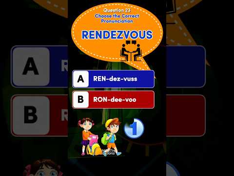 š£ļøš š¤ā° Commonly Mispronounced: How Do YOU Say āRendezvousā? #23