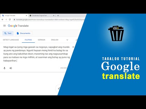 Paano Gamitin ang Google Translate ?
