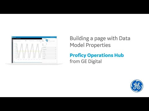 Proficy Operations Hub: Build a page with data model properties