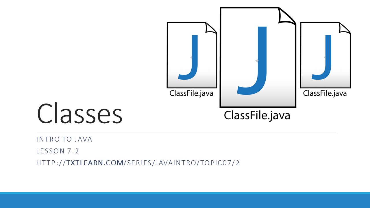 Creating Objects With Classes in Java (7.2)