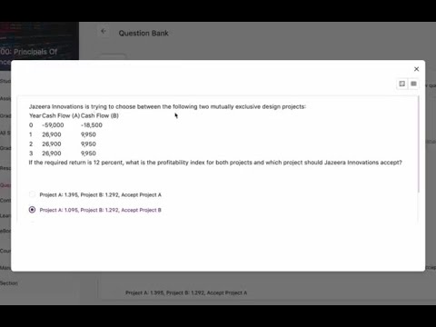 Evaluating Mutually Exclusive Projects