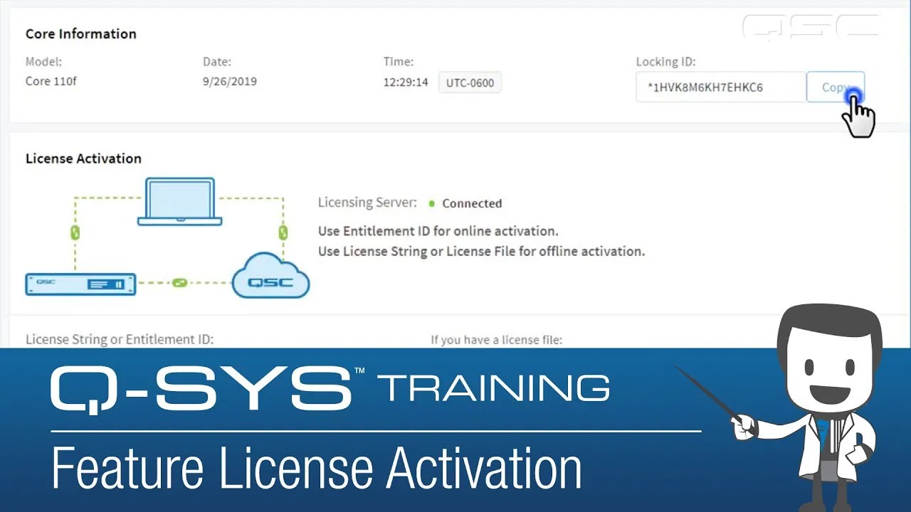 Q-SYS Training - Feature License Activation