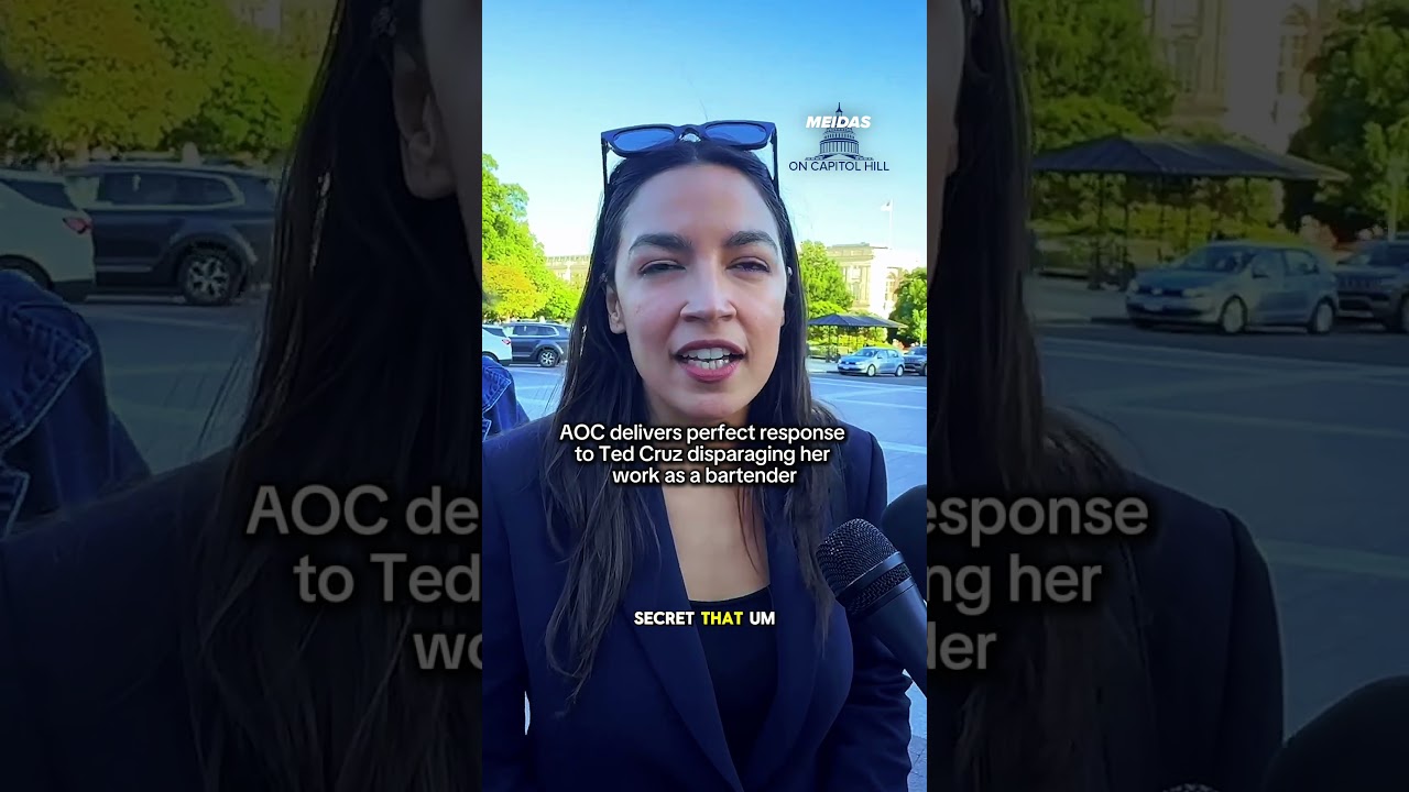 AOC Has PERFECT CLAP BACK to Ted Cruz's Disparaging Remarks about Her Work as Bartender