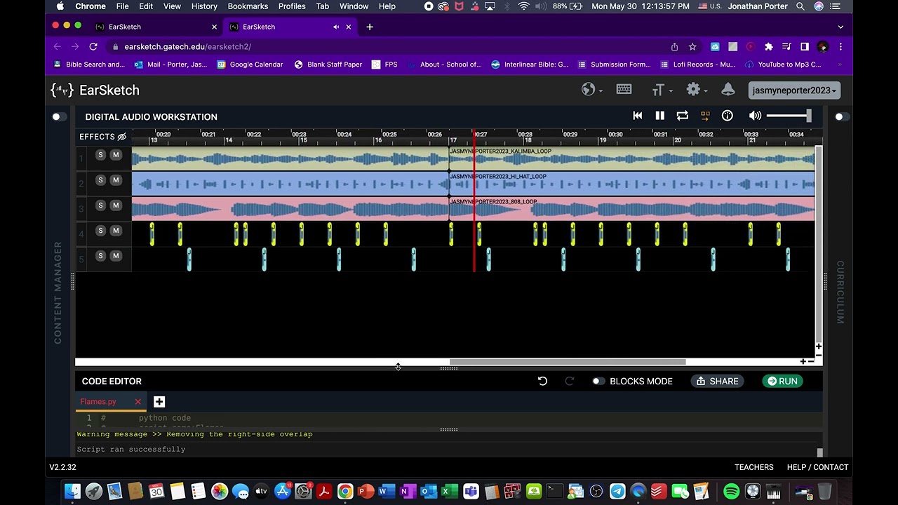 Coding a Simple Beat in EarSketch
