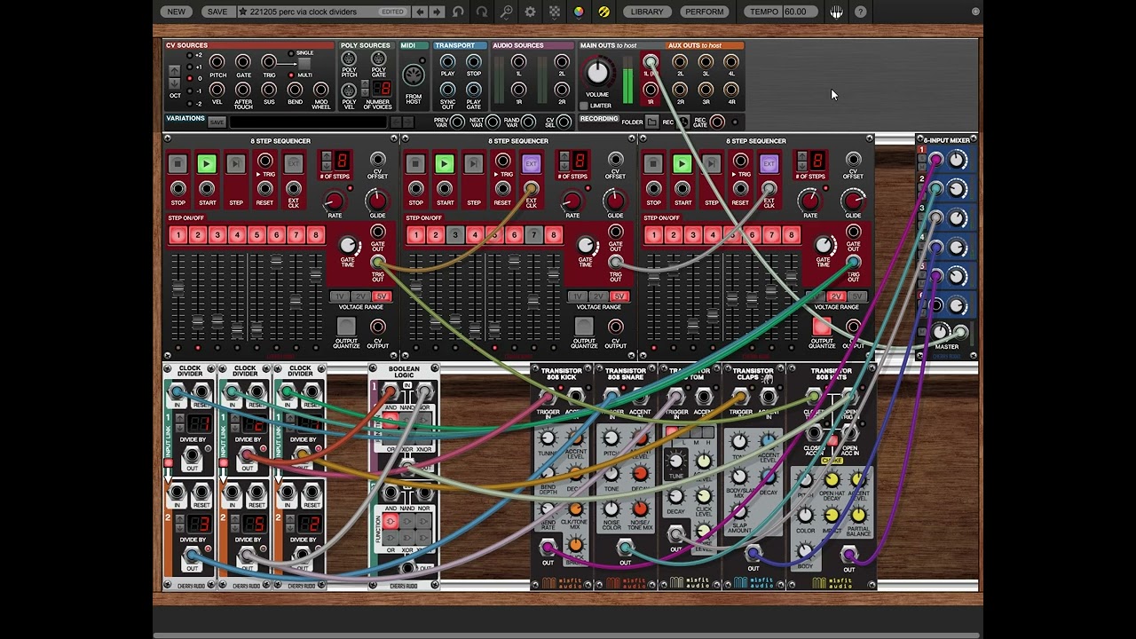 Voltage Modular diary #4 - sequencers and clock dividers