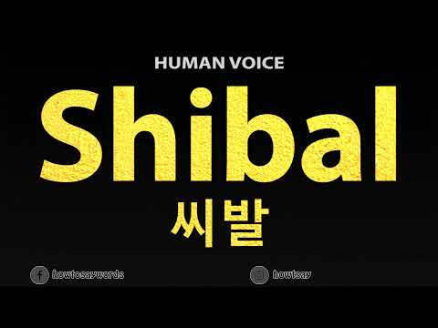 How To Pronounce Shibal 씨발