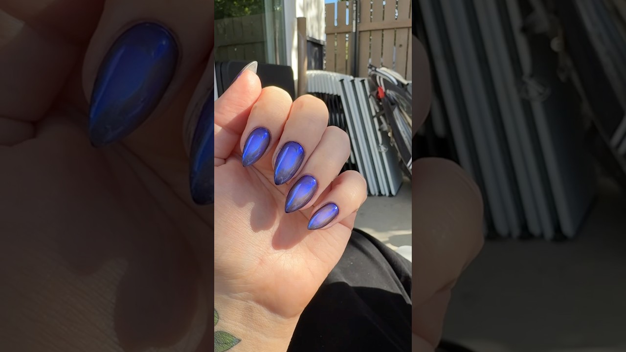 Vampy Purple Chrome Nail Tutorial