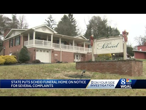 Pennsylvania officials allege 'gross incompetency, negligence' at Andrew T. Scheid Funeral Home