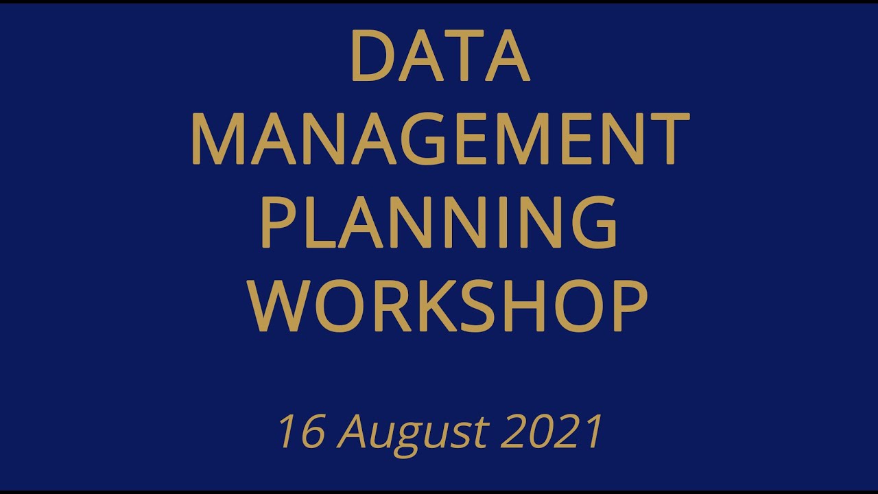 Creating a DMP Workshop Zoom Recording