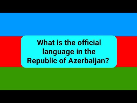 What is the official language in the Republic of Azerbaijan?