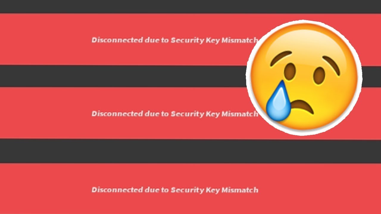 Roblox's Disconnected due to key mismatch problem