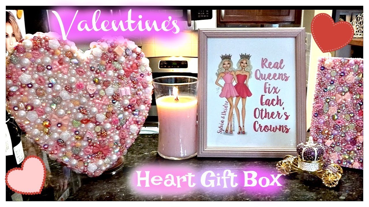 💘Valentine's Day Bedazzled Heart Gift Box | Candy, Lularoe & More 💘