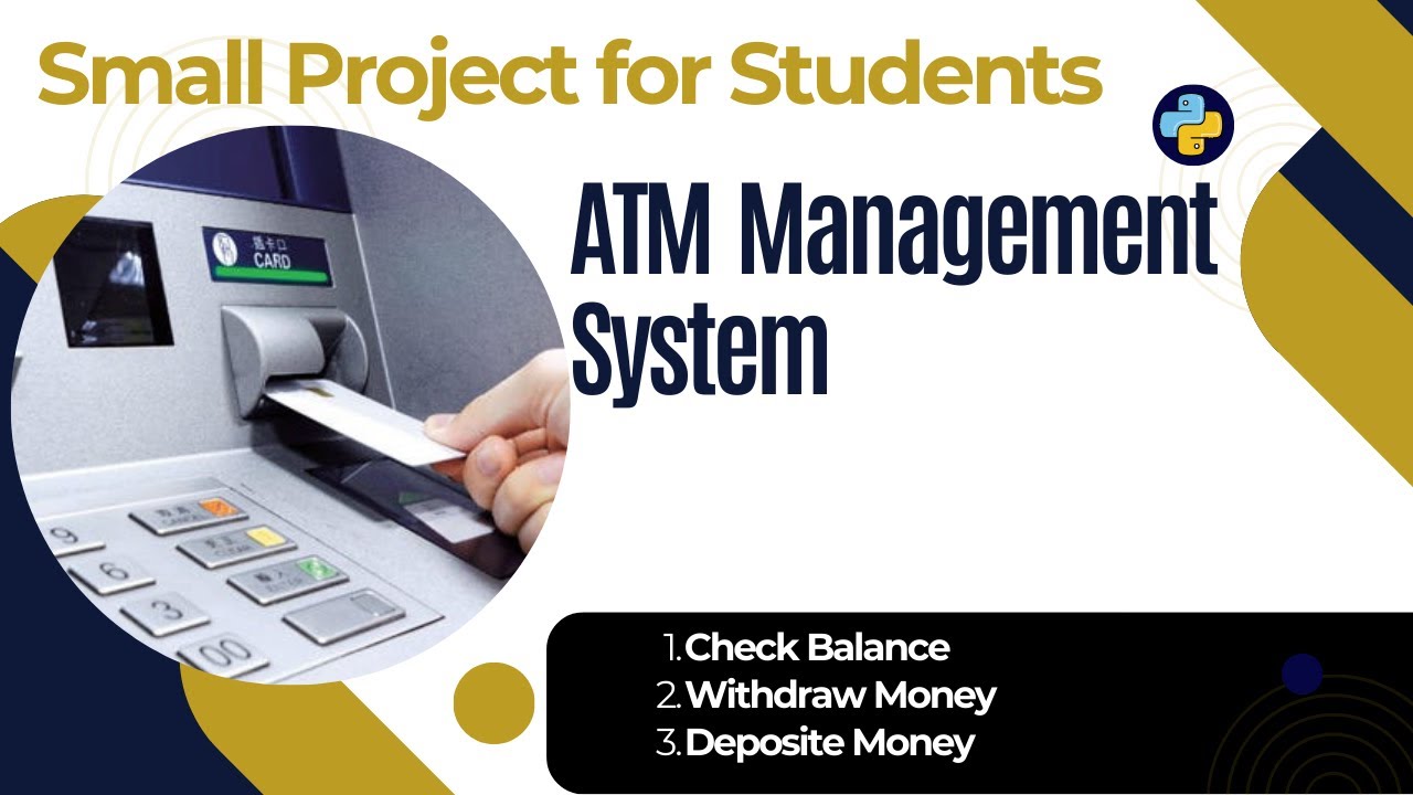 Build a Complete ATM Machine in Python - Full Tutorial for Beginners (Small Project for Students)