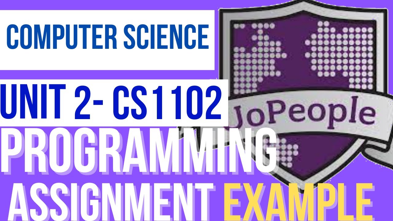 CS1102 Unit 2 Programming assignment - Quiz example