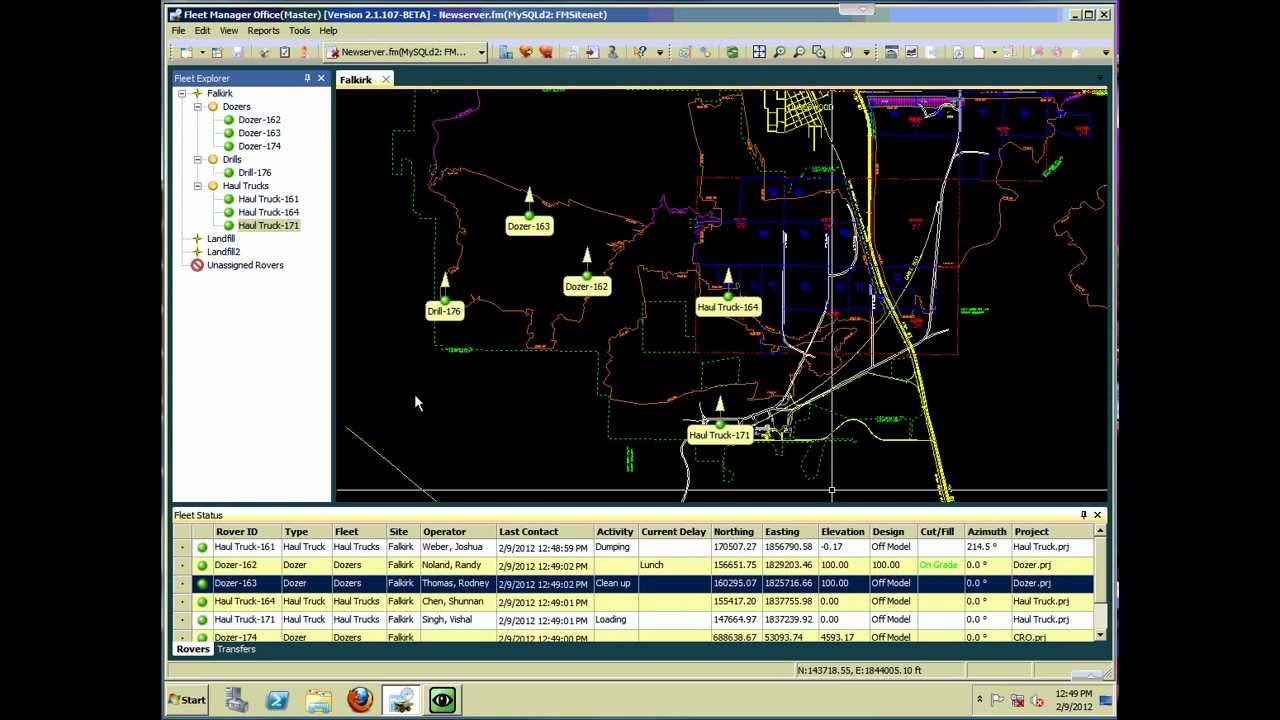 Fleet Manager Office - Main Screen Overview