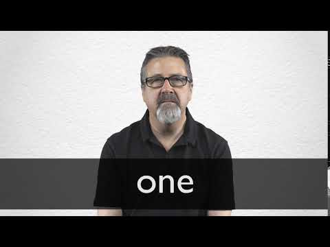 ONE definition and meaning | Collins English Dictionary