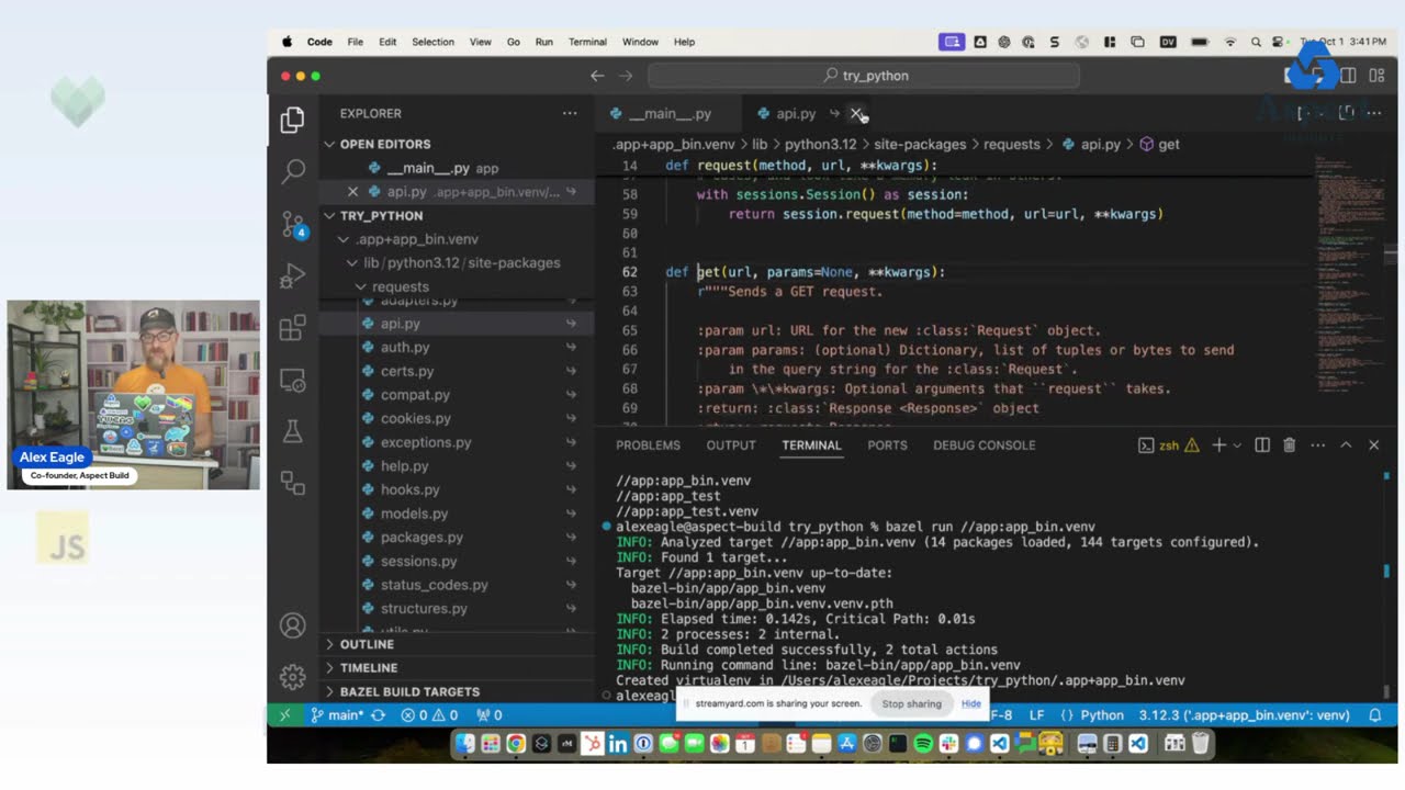 Intro to Bazel and Python: Editors and Debuggers