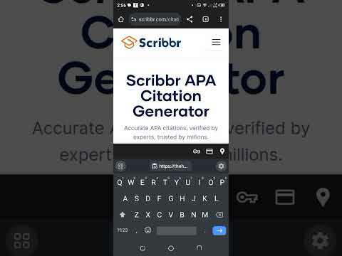 how to convert a link into APA citation format