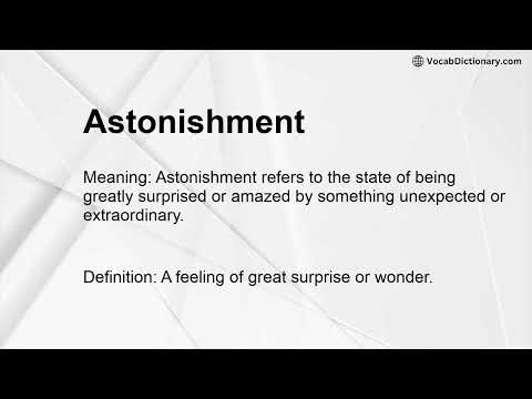 Astonishment Meaning