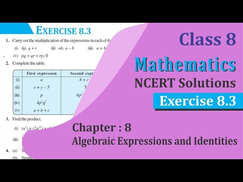 Chapter 9: NCERT Solutions- Exercise 9.3 Video Lecture - Class 8