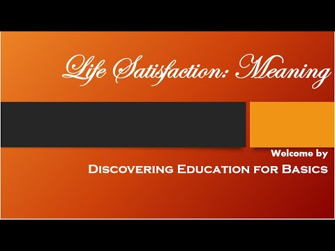 Life Satisfaction: Meaning (In Bengali Language)