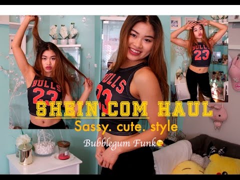 Shein clothing try on and review Haul - crop top Edition