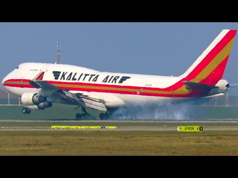 15 MINUTES LANDINGS & TAKEOFFS | 747 A350 777 757 | Leipzig Airport Plane Spotting (LEJ) | 2021