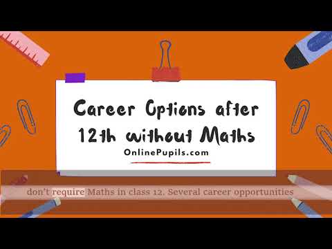 Career Options after 12th Commerce Students without Maths - OnlinePupils.com