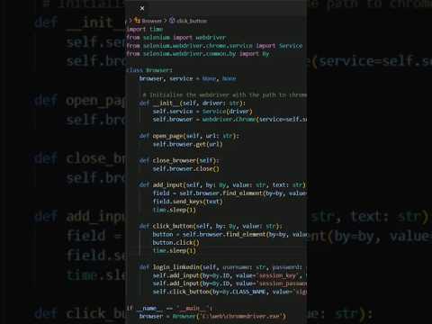 LinkedIn Automation with Python Selenium #trending #python