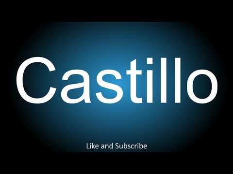 How to correctly pronounce Castle in Spanish - Castillo.